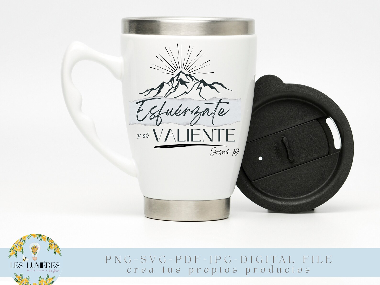 Esfuérzate Y Sé Valiente Josué 1:9 SVG PNG Clipart Día Del - Etsy