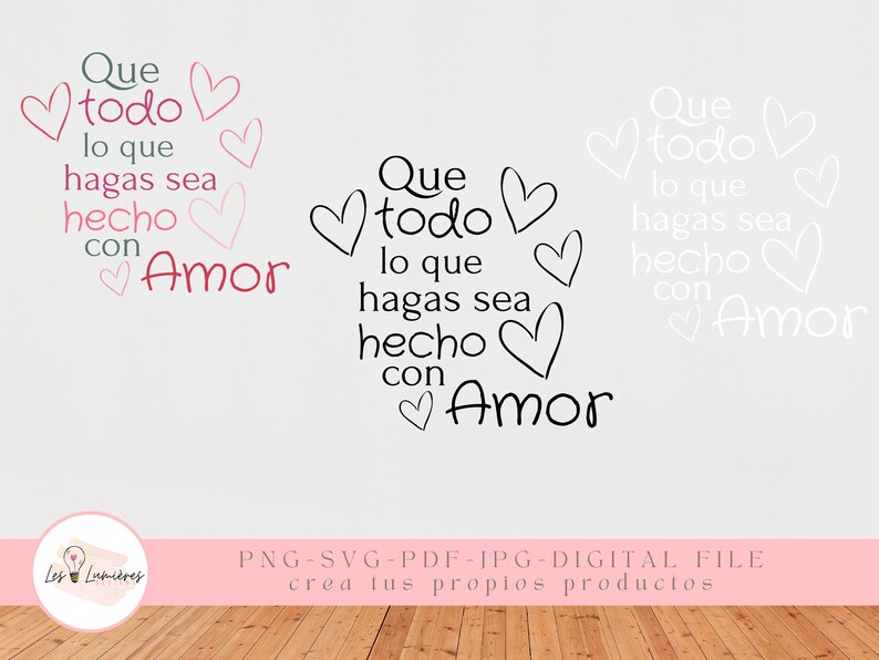 Que Todo Lo Que Hagas Sea Hecho Con Amor spanish Bible Verse - Etsy