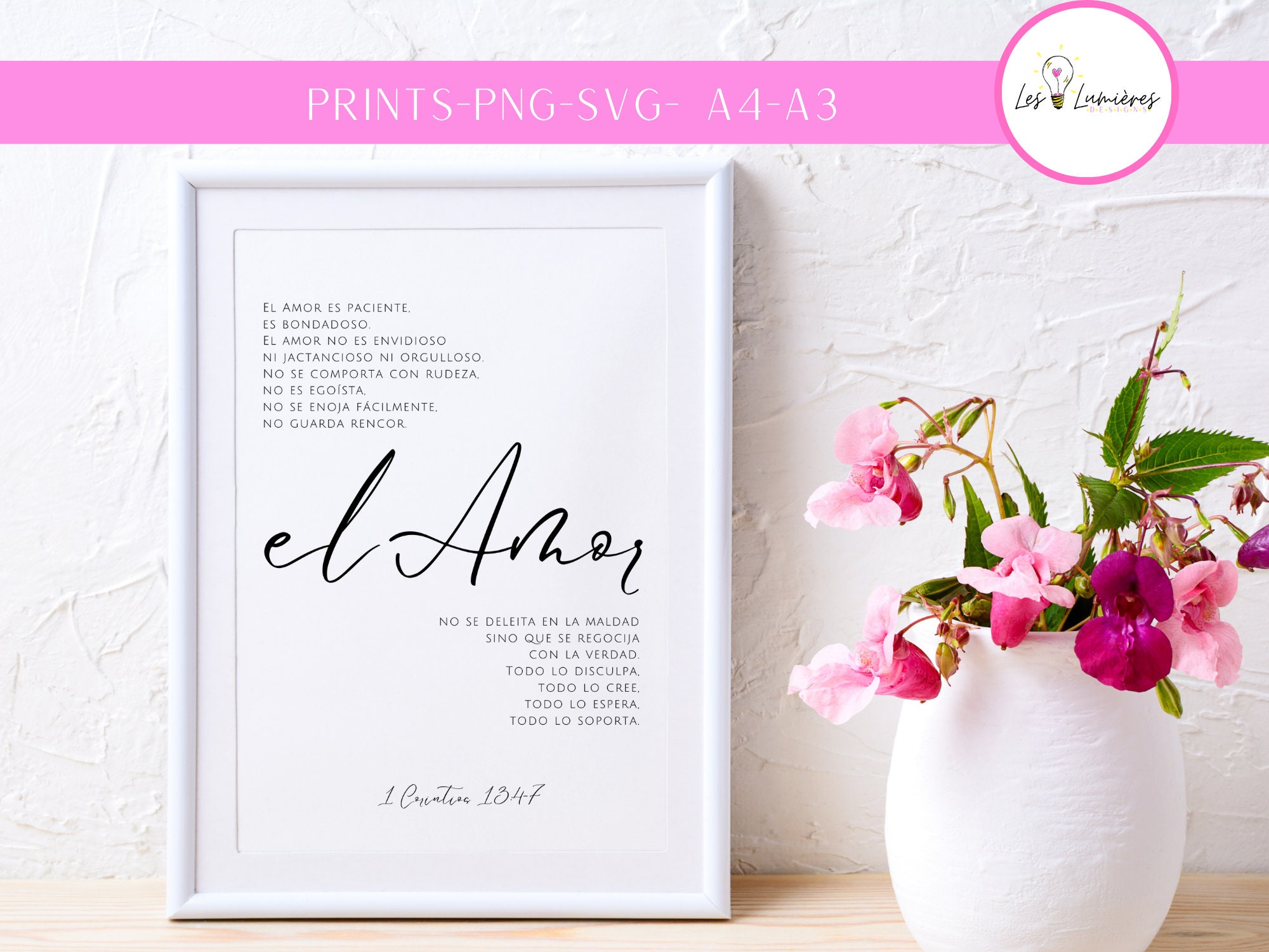 El Amor Es Paciente SVG, PNG Clipart ,biblia SVG, 1 Corintios 13:4-7 ...