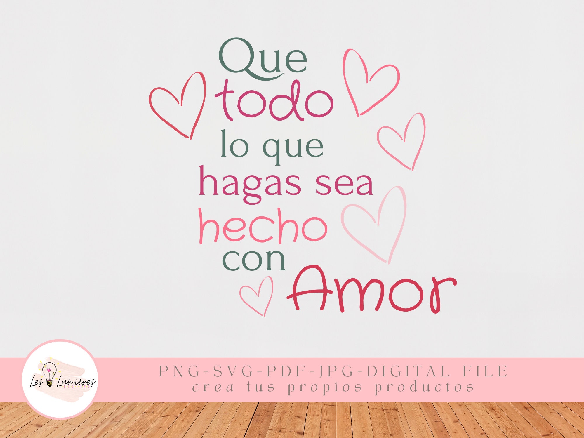 Que Todo Lo Que Hagas Sea Hecho Con Amor ,spanish Bible Verse Print ...