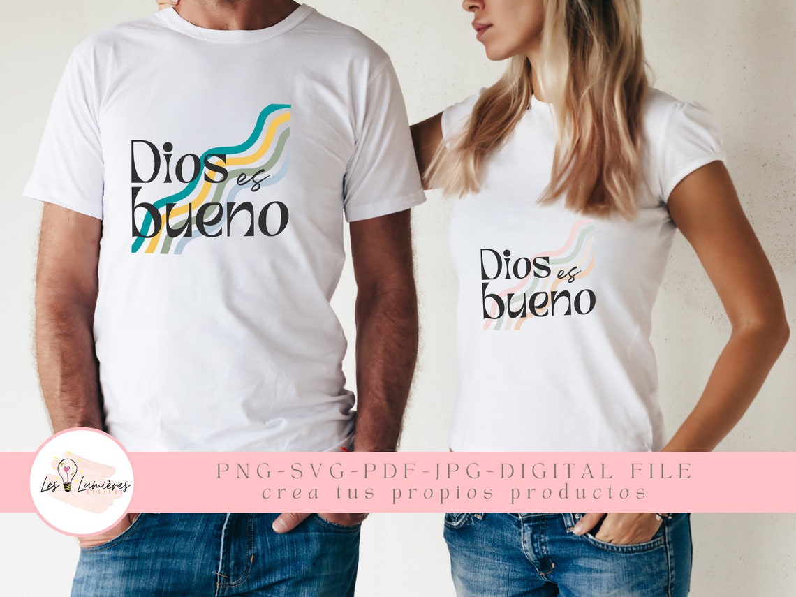 Dios Es Bueno Bundle 4 Diseños SVG PNG Clipart Biblia - Etsy
