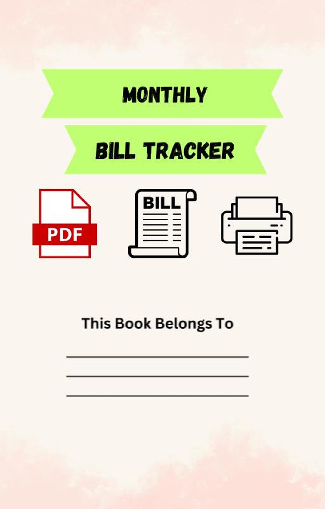 Bill Tracker Bundle printable PDF: Take Control of Your Finances With ...
