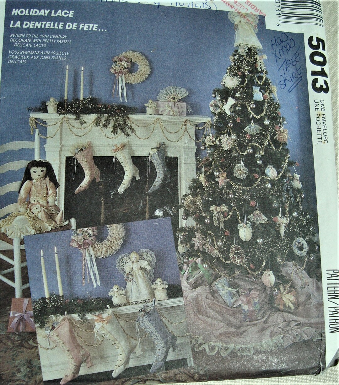 Mccalls 5013 Uncut Craft Pattern. Christmas Stockings Lace - Etsy