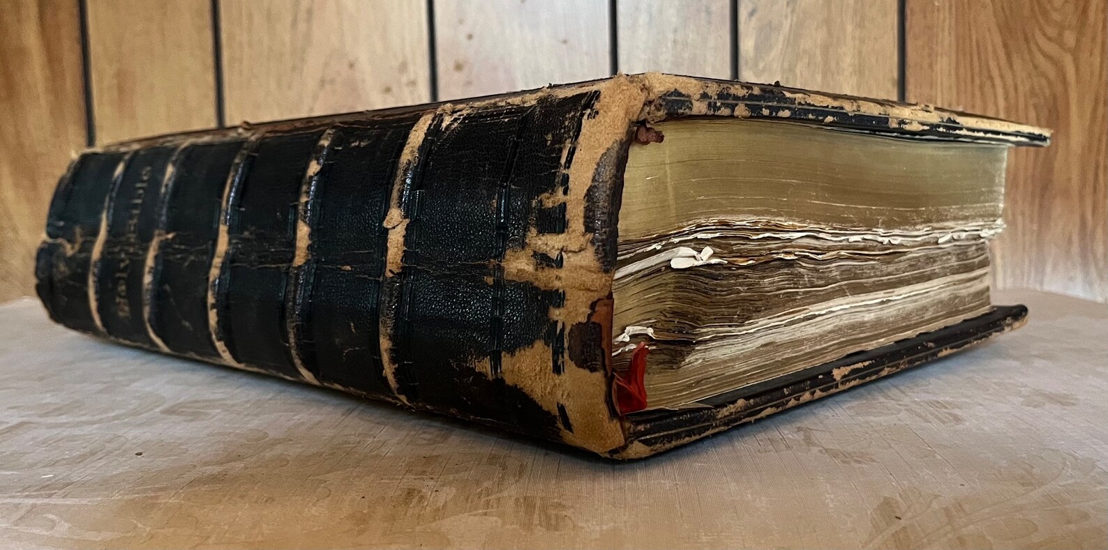 1884 Holy Bible Mega Huge Leather Personal Pulpit Copy Rev. George ...