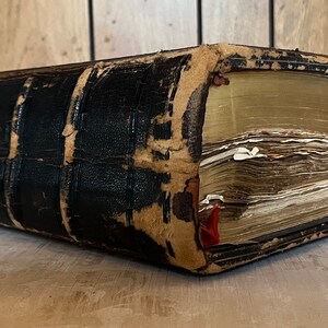 1884 Holy Bible Mega Huge Leather Personal Pulpit Copy Rev. George ...