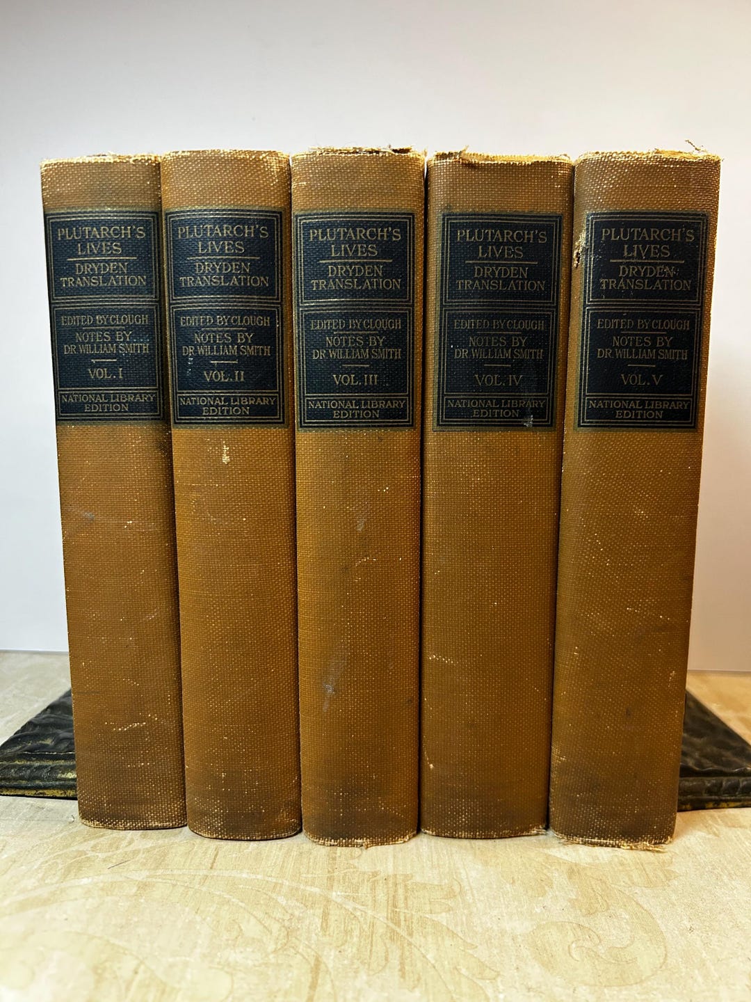 1920 Plutarchs Lives Dryden Translation Bigellw Press National Library ...