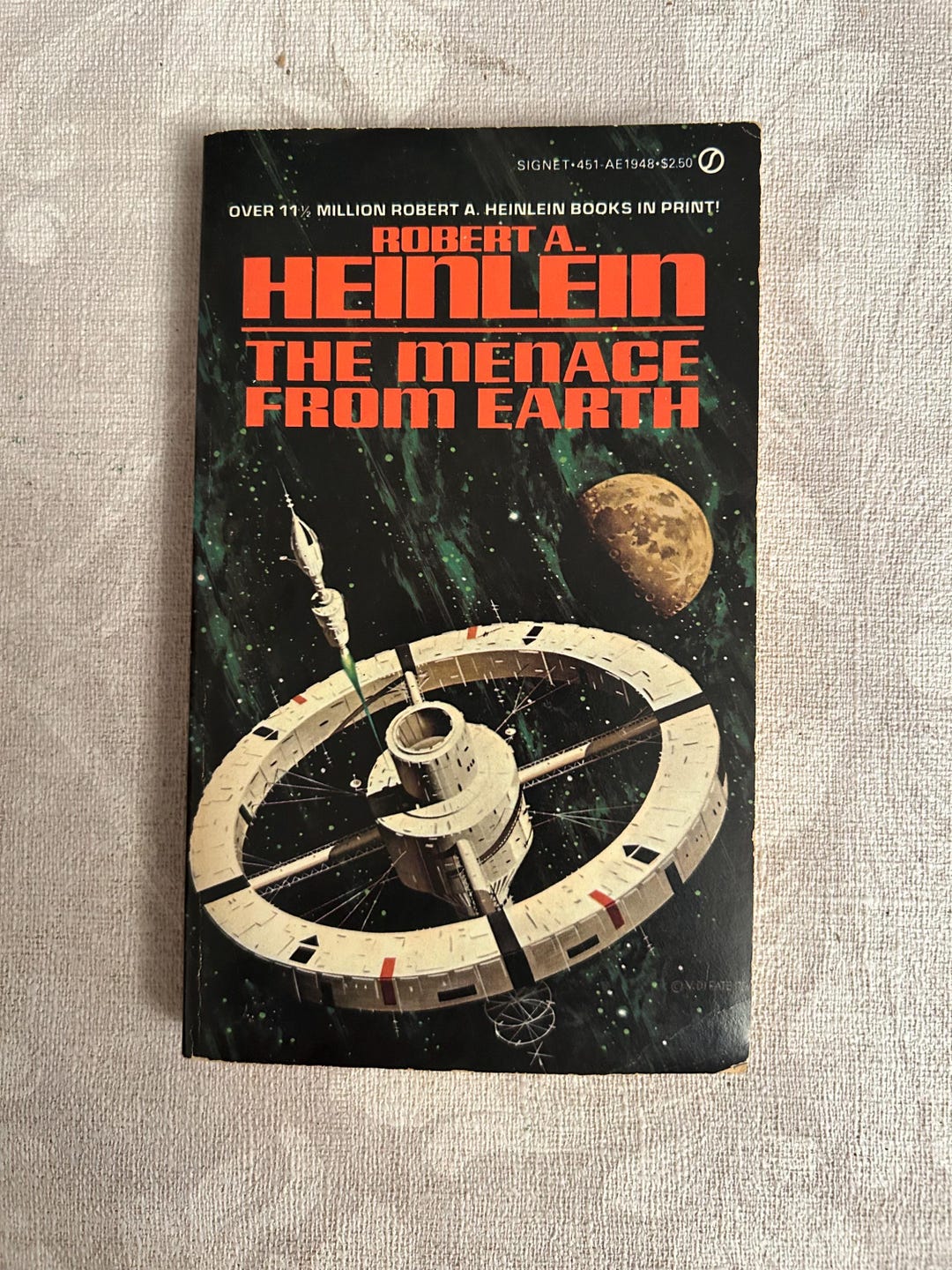 1962 the Menace From Earth by Robert A. Heinlein - Etsy