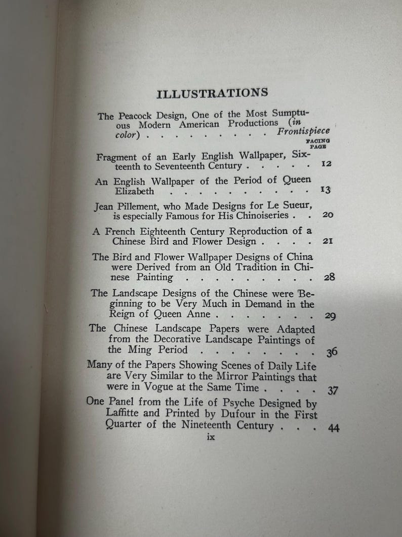 1938 Wallpaper It’s History Design and Use by Phyllis Ackerman - Etsy