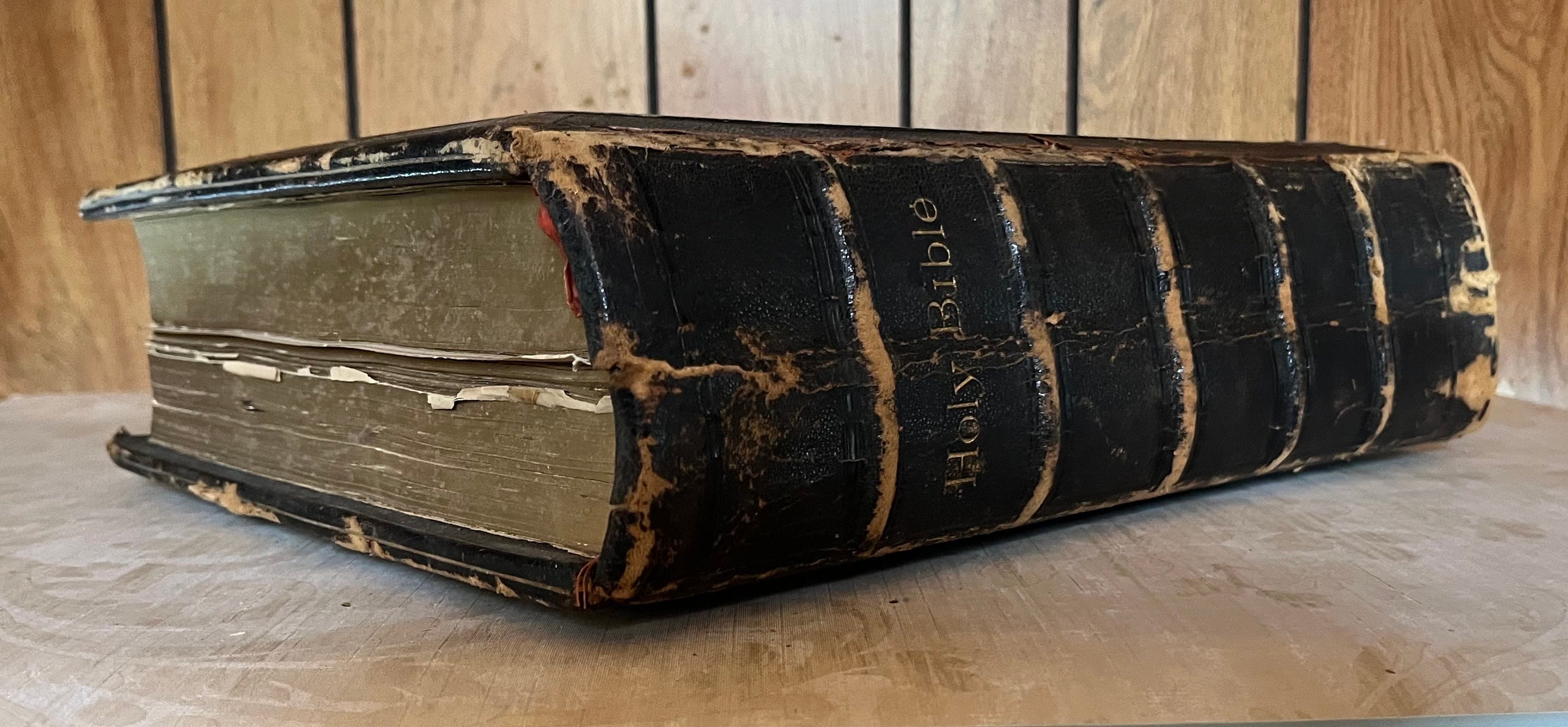 1884 Holy Bible Mega Huge Leather Personal Pulpit Copy Rev. George ...