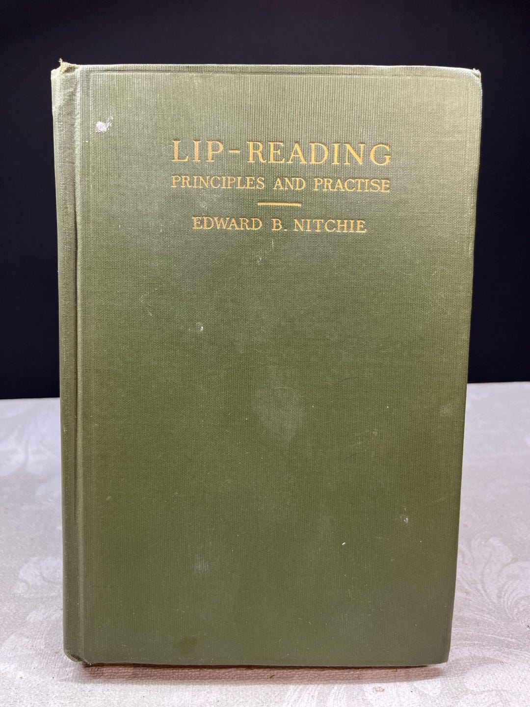 1930 Lip Reading Principles and Practise by Edward B. Nitchie - Etsy