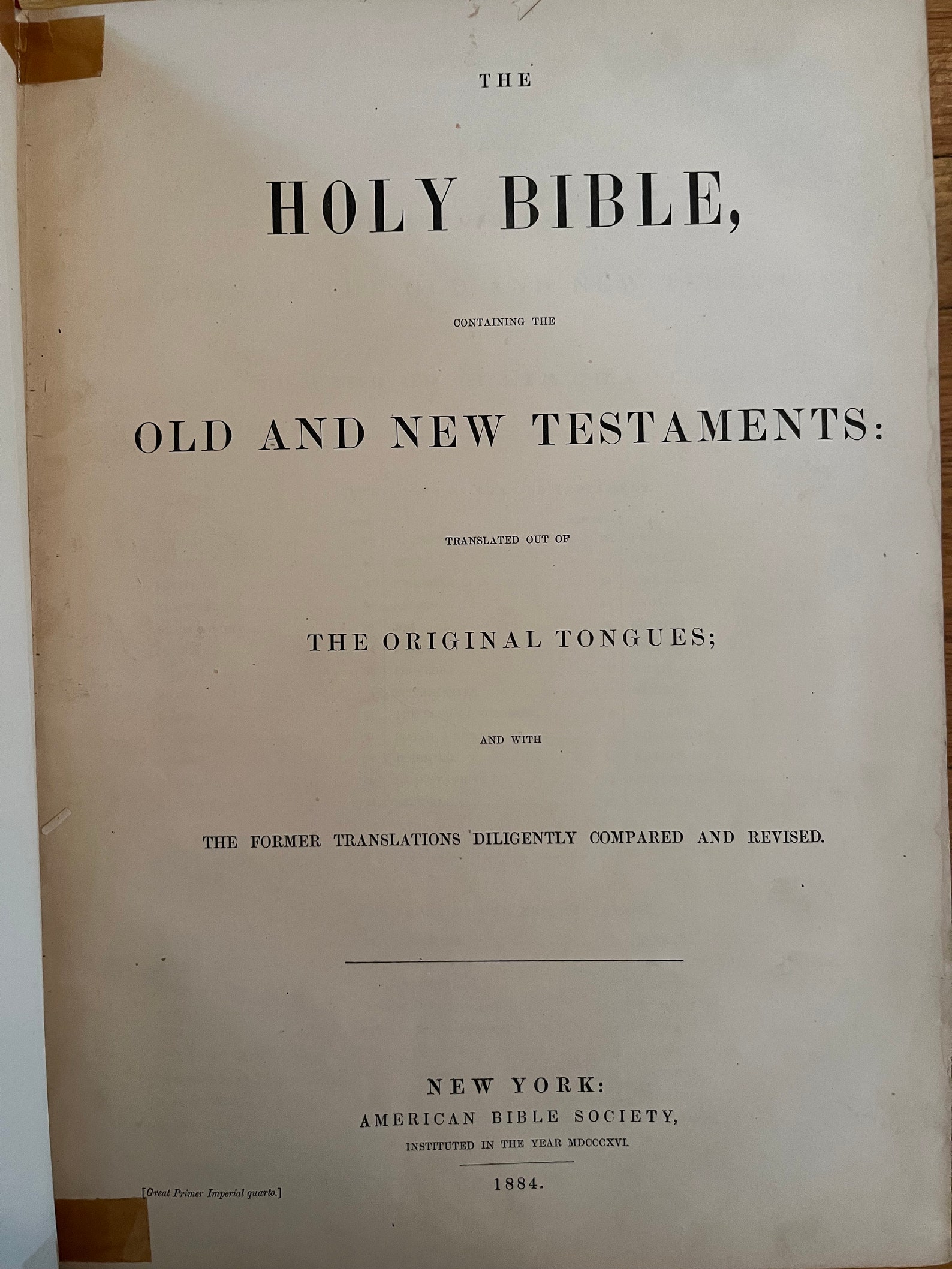 1884 Holy Bible Mega Huge Leather Personal Pulpit Copy Rev. George ...