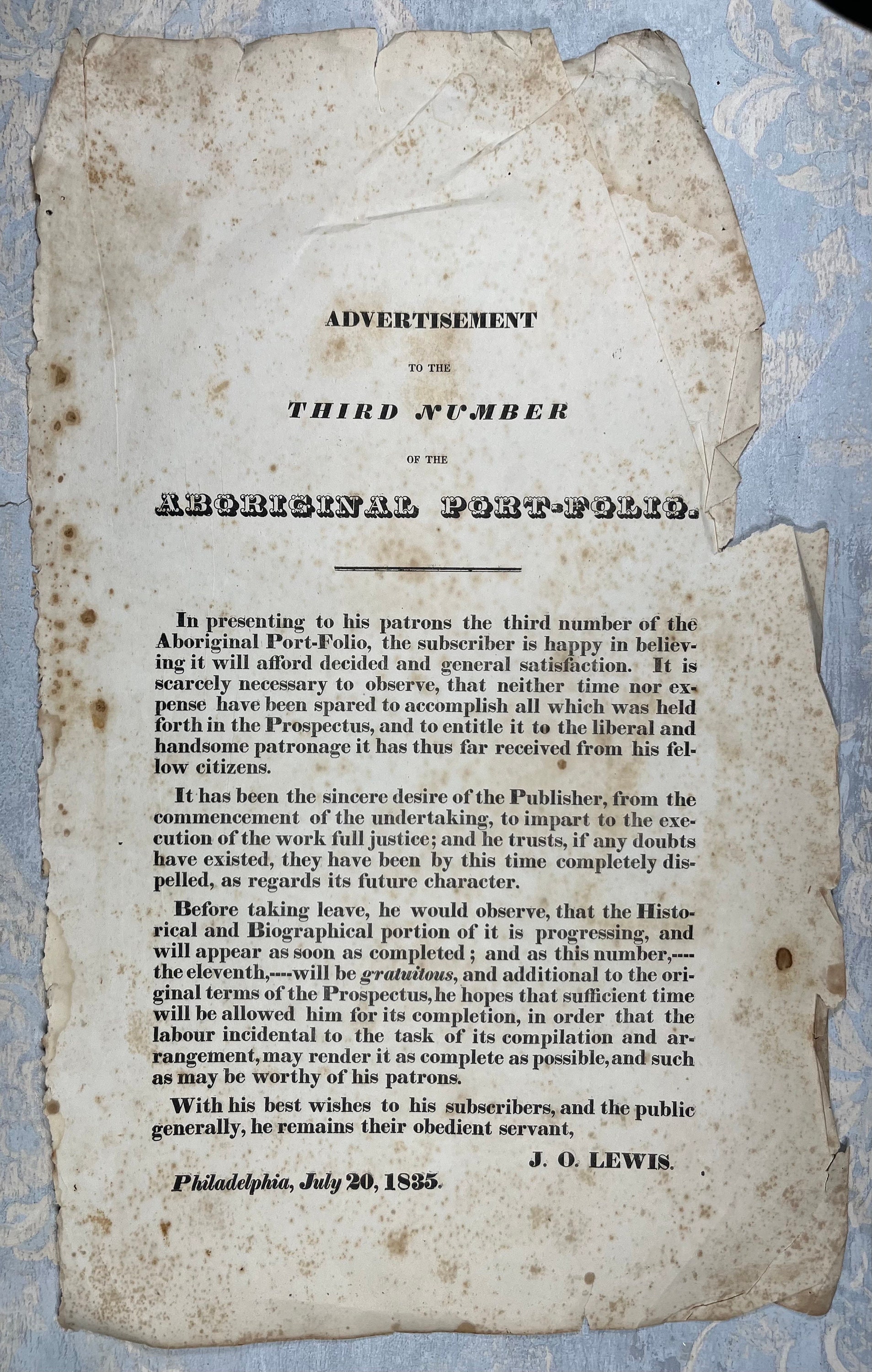 1835 Aboriginal Portfolio Native Americana First Peoples Art Lewis ...