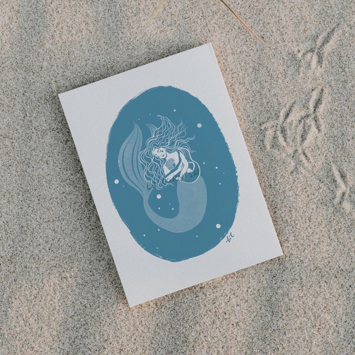 Mermaid Wild Swim Art Print Cold Water Swimming Wild - Etsy UK