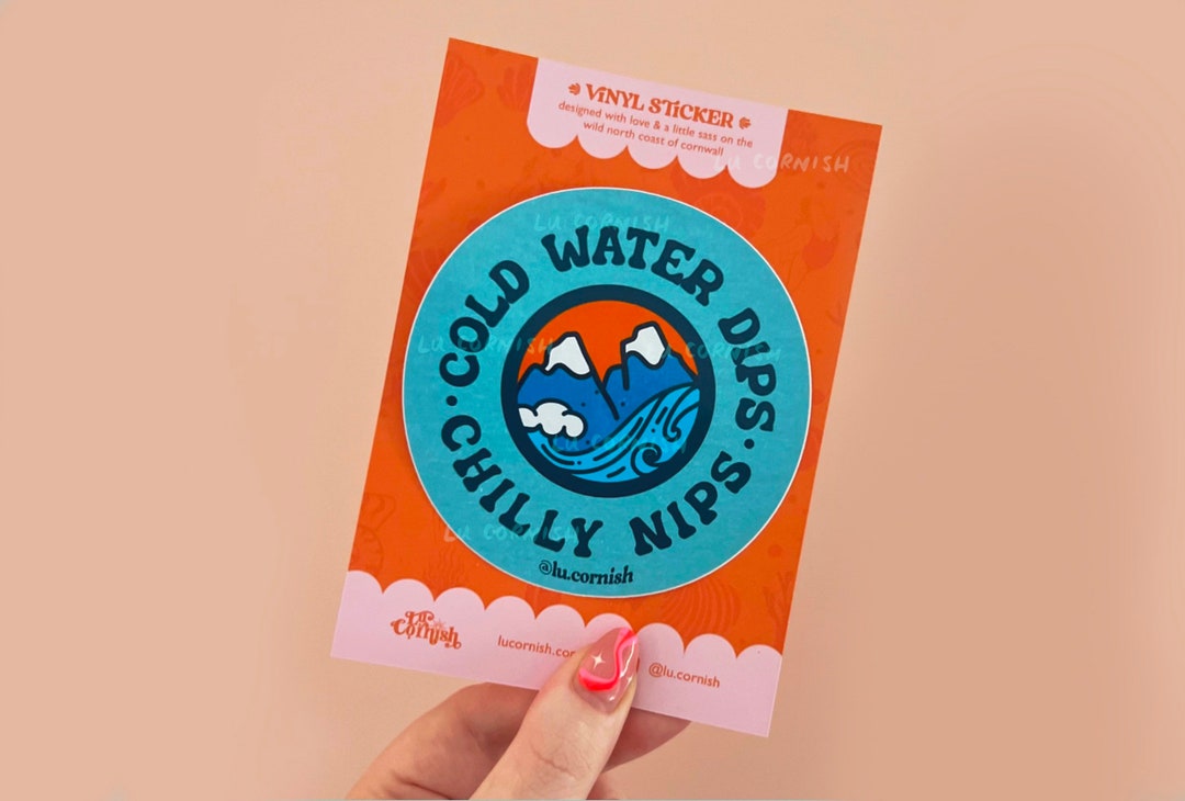 Cold Water Dips & Chilly Nips Stickers | Open Water | Cold Water Swim ...