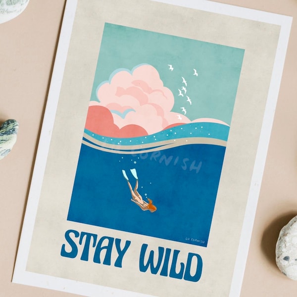 Stay Wild Poster - Etsy UK