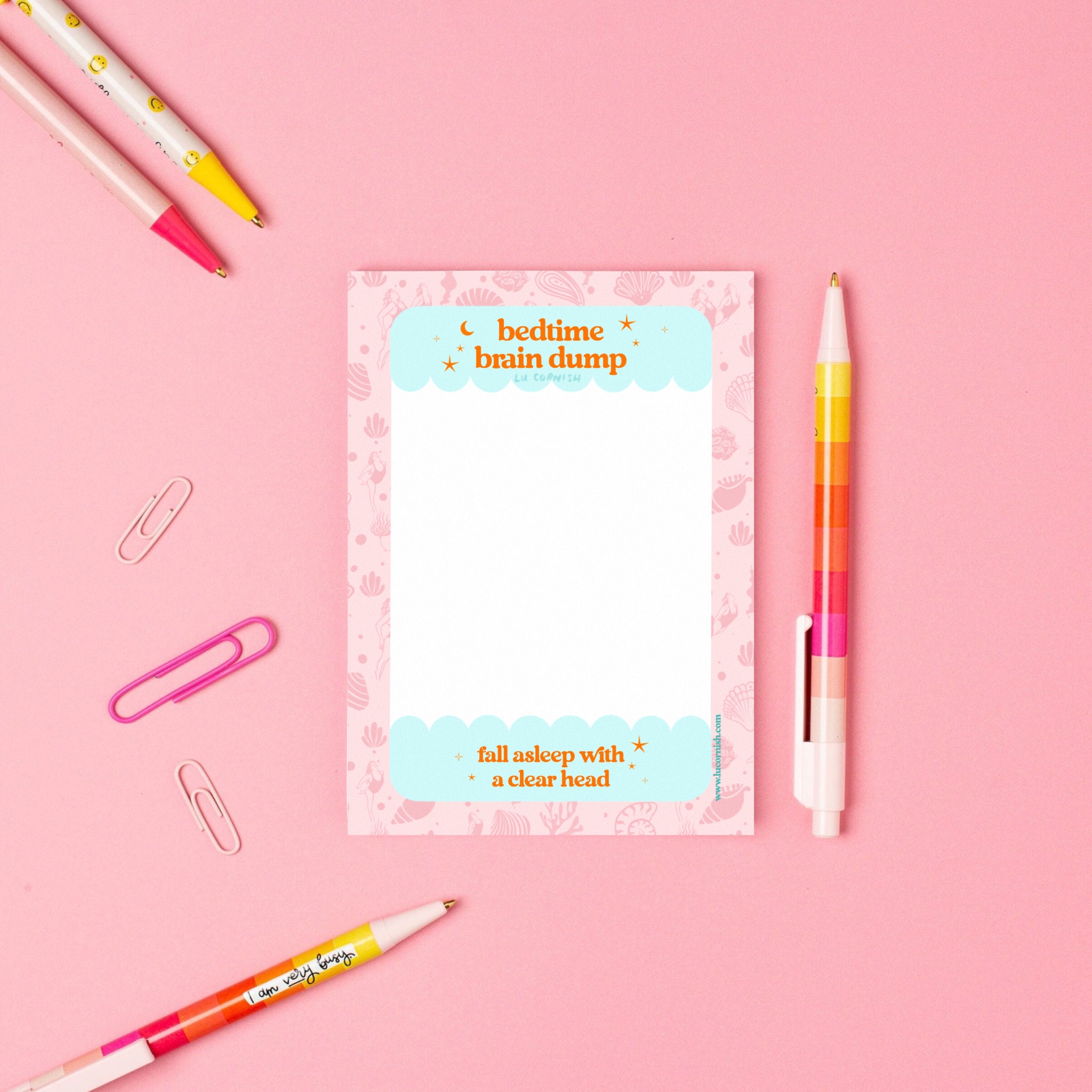 Brain Dump A6 Notepad — Lu Cornish