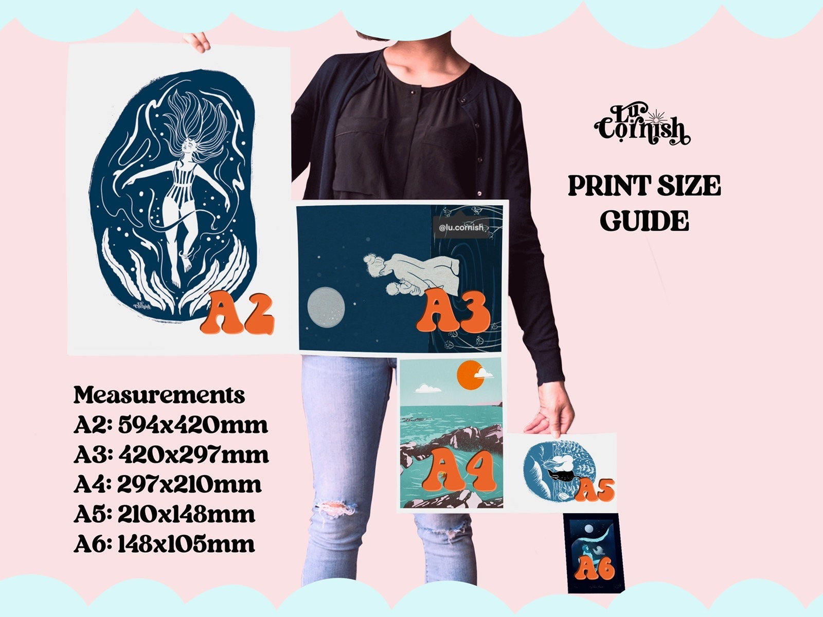 Mermaid Wild Swim Art Print Cold Water Swimming Wild - Etsy UK