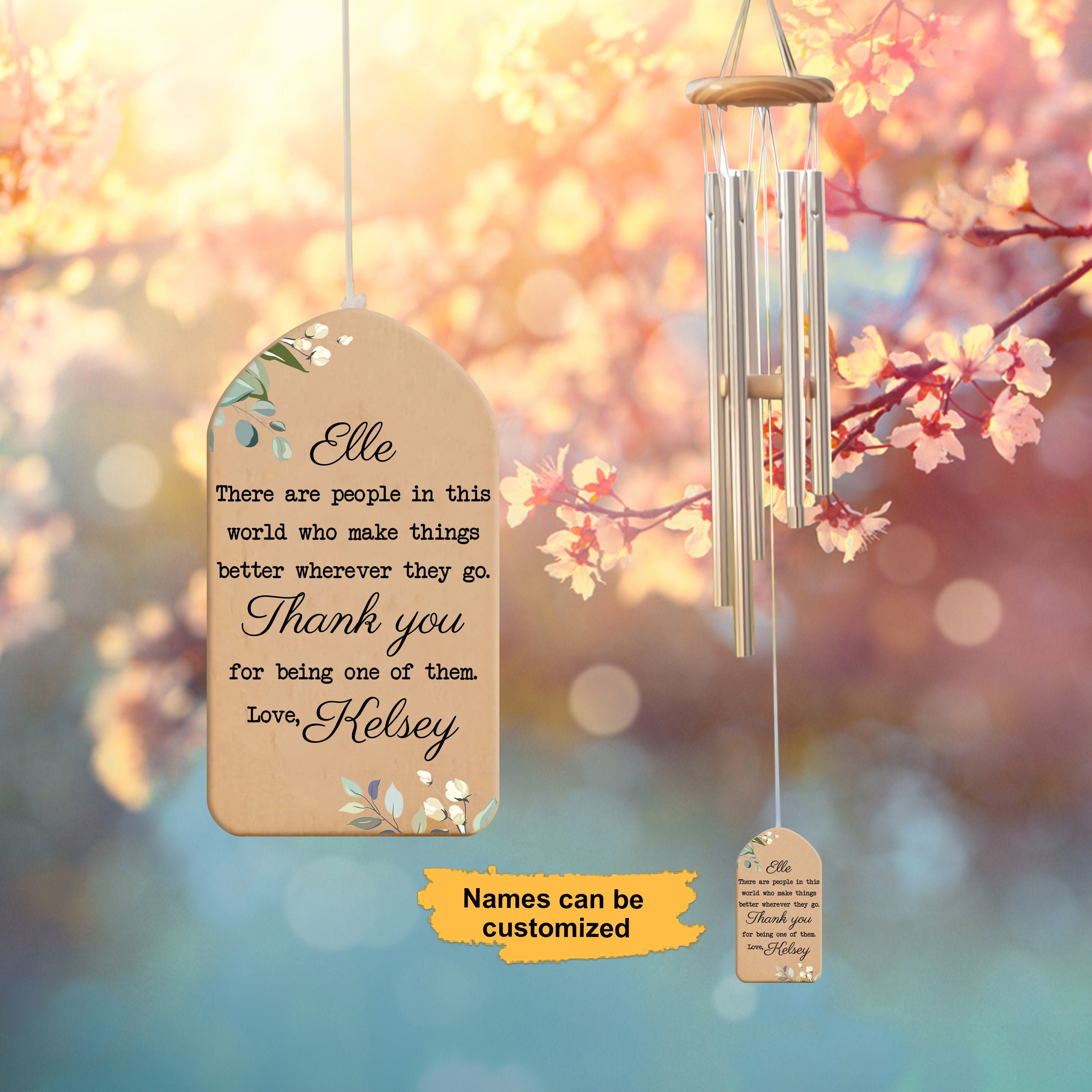 Friend Wind Chimes Wind Chime Friend Memorial Wind Chime | Etsy