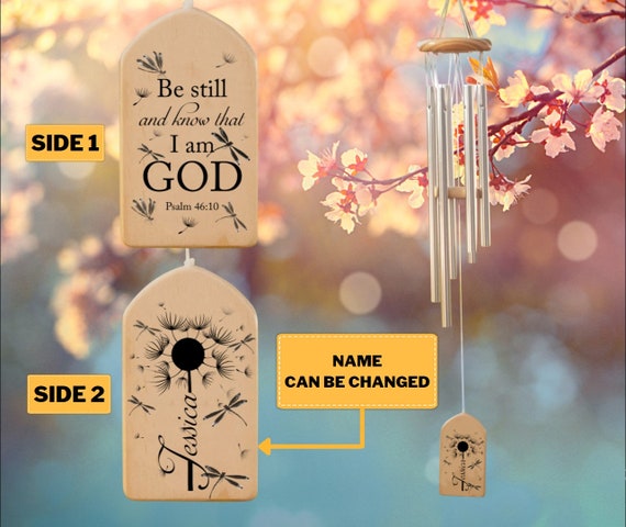 Christian Wind Chime Be Still and Know that I Am God | Etsy