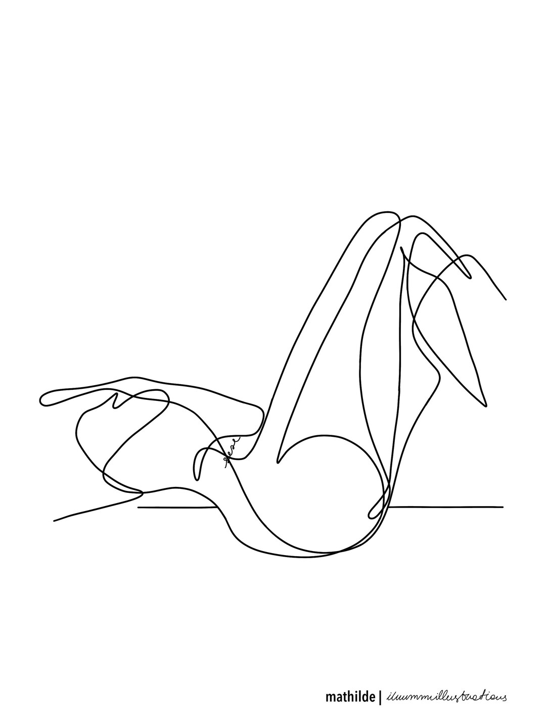 Mathilde Tantot Line Art Minimalist Drawing Line Art - Etsy