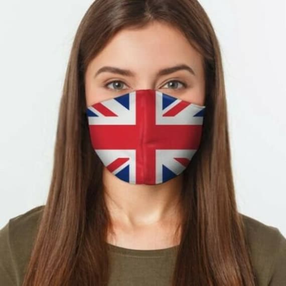 British Flag Face Mask Washable Breathable Reusable 3layers | Etsy