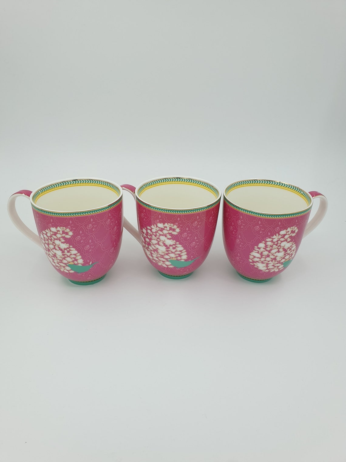 PINK COFFEE MUG, Unique Mug, Pottery Mug Handmade, Porcelain Coffee Cup ...