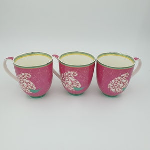 PINK COFFEE MUG, Unique Mug, Pottery Mug Handmade, Porcelain Coffee Cup ...