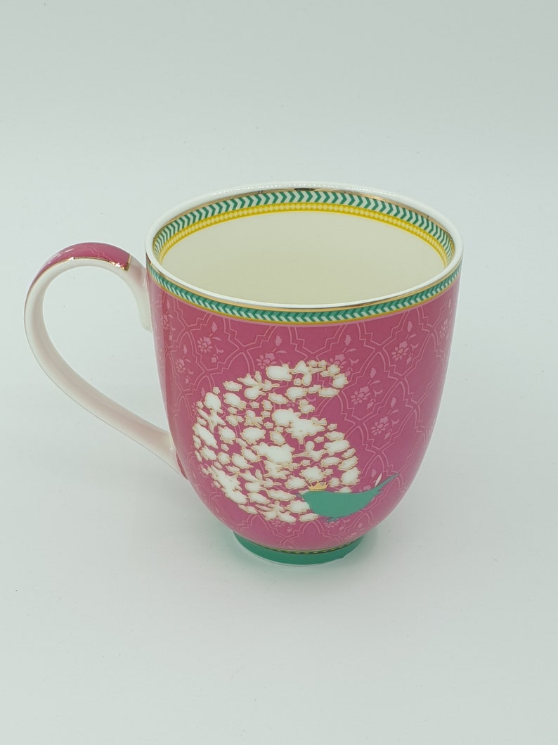 PINK COFFEE MUG, Unique Mug, Pottery Mug Handmade, Porcelain Coffee Cup ...