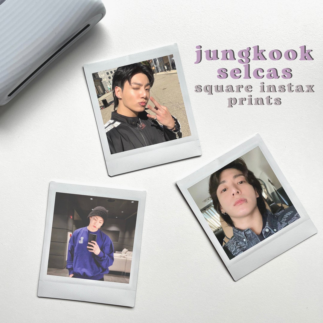Best Jungkook Selcas Square Instax Prints | Kpop Selcas Instant Photo ...