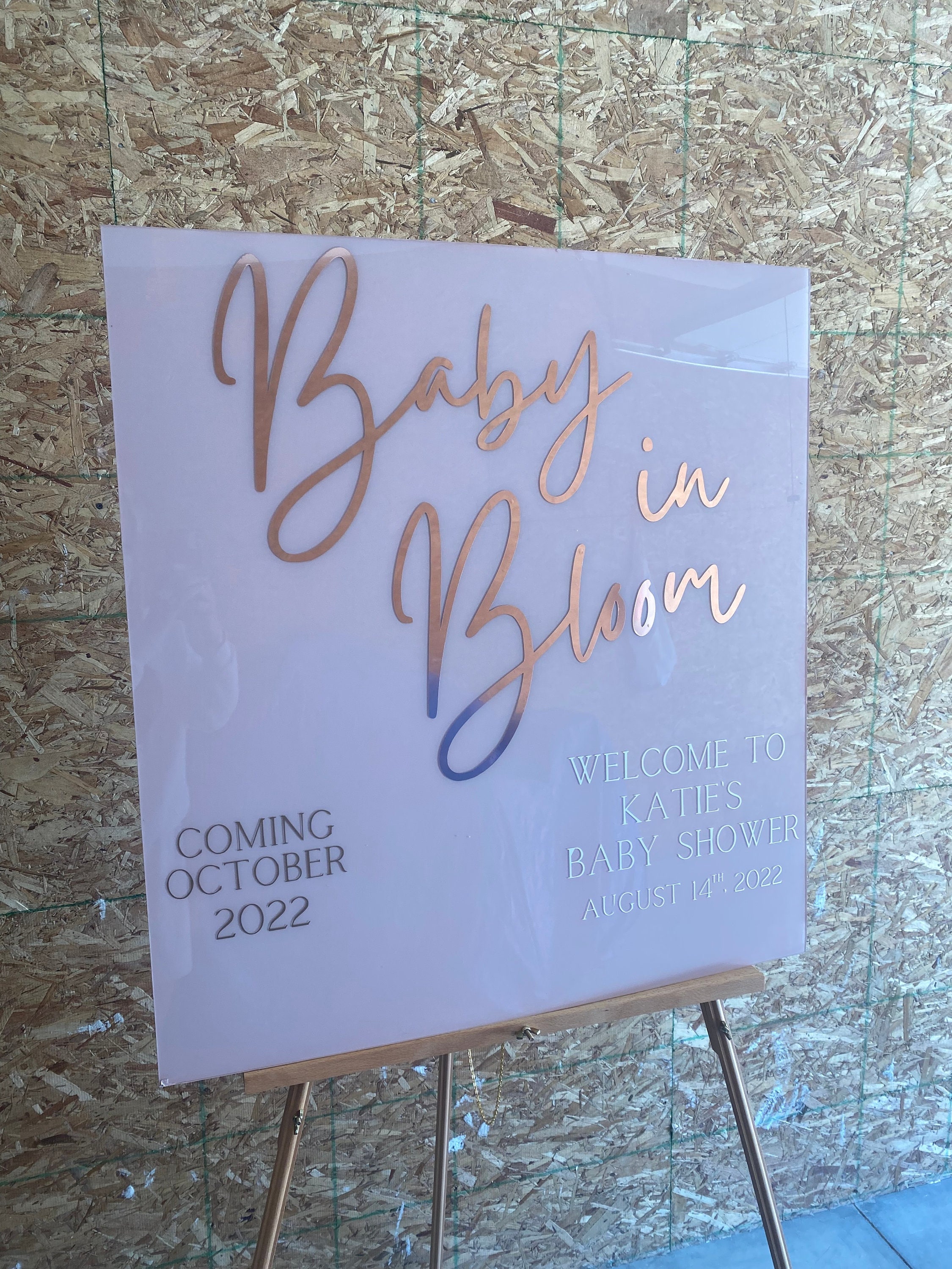 Acrylic Baby Shower Sign-customizable. 28x30. - Etsy