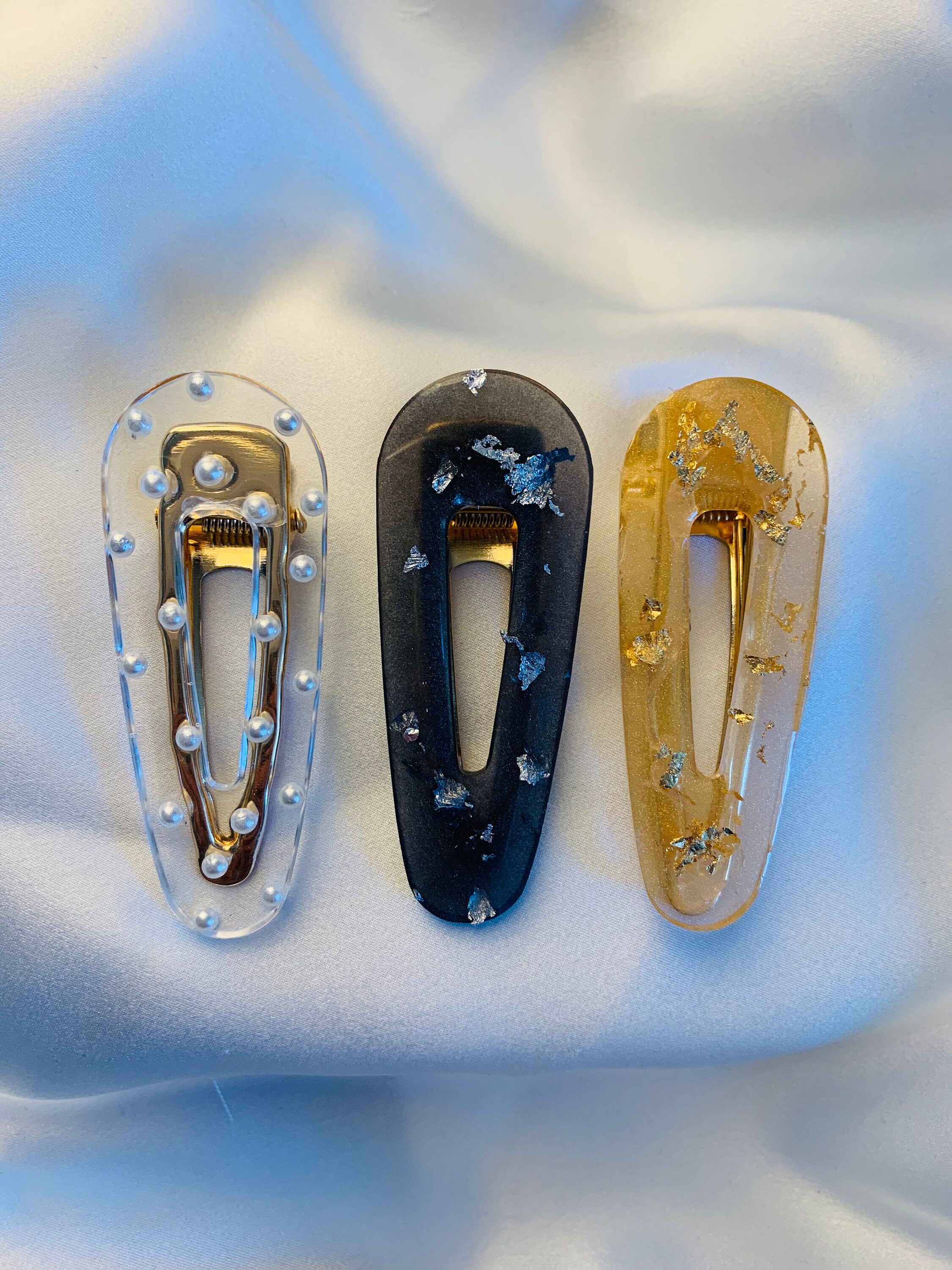 2pc Set Resin Hair Clips | Etsy