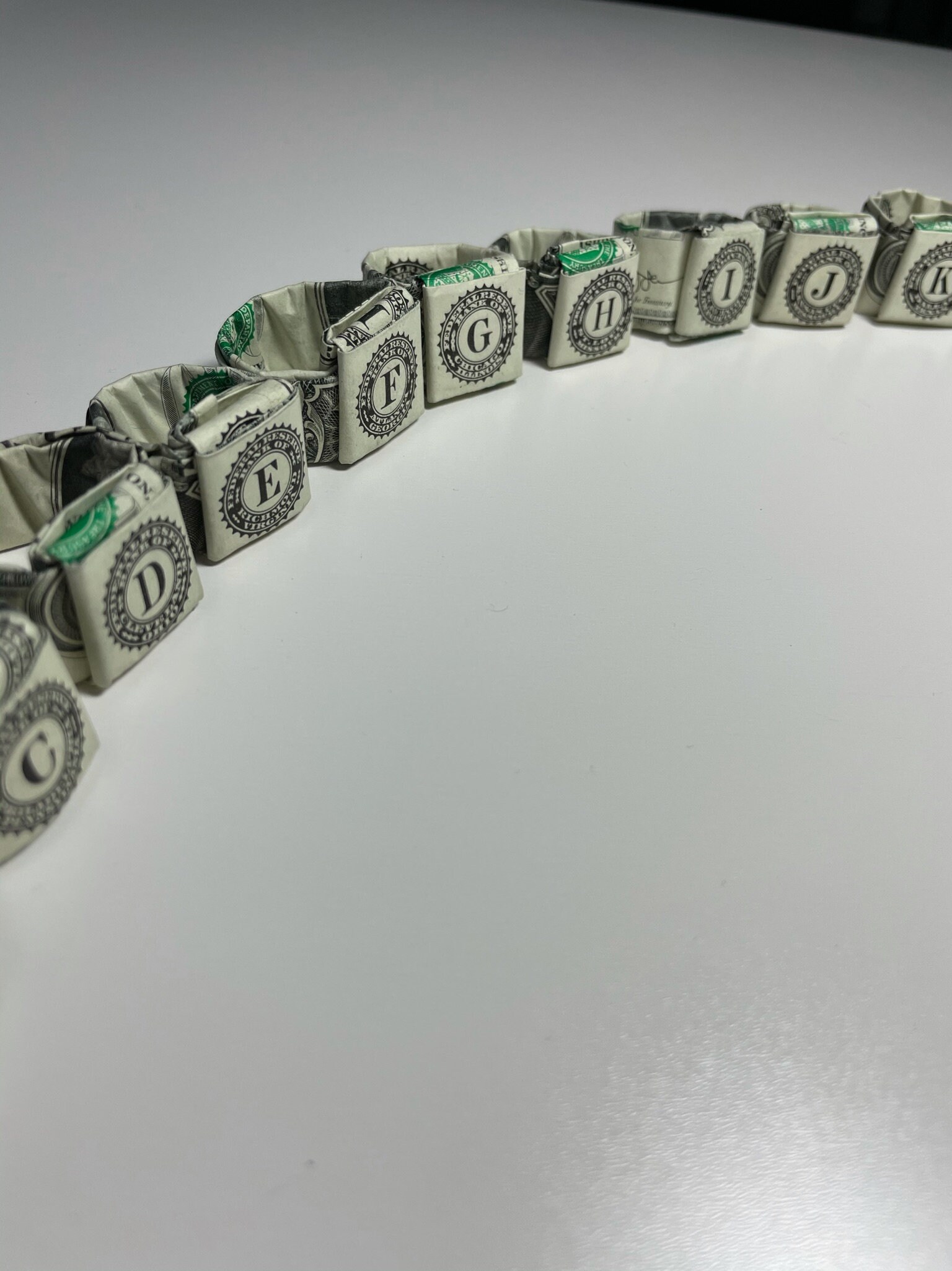 ONE Dollar RING REAL money ring dollar origami birthday | Etsy