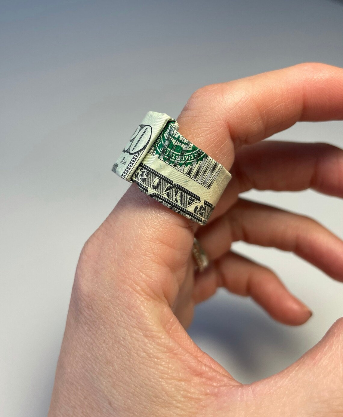 TWENTY Dollar RING echtes Geld Dollar Origami Ringe für | Etsy