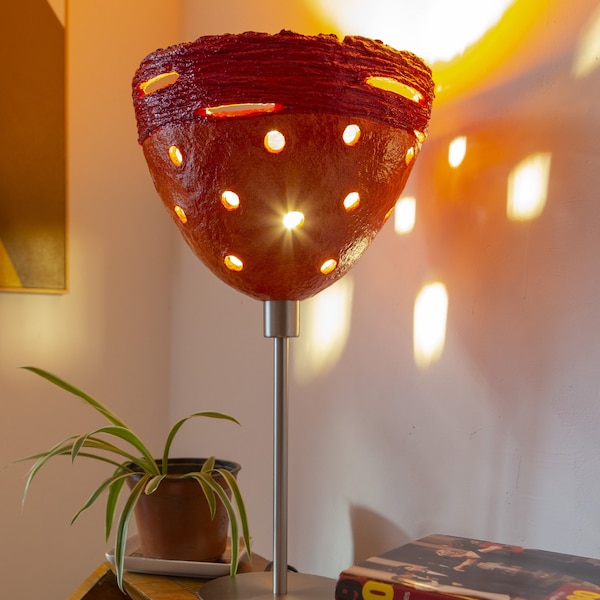 Paper Mache Lamp - Etsy