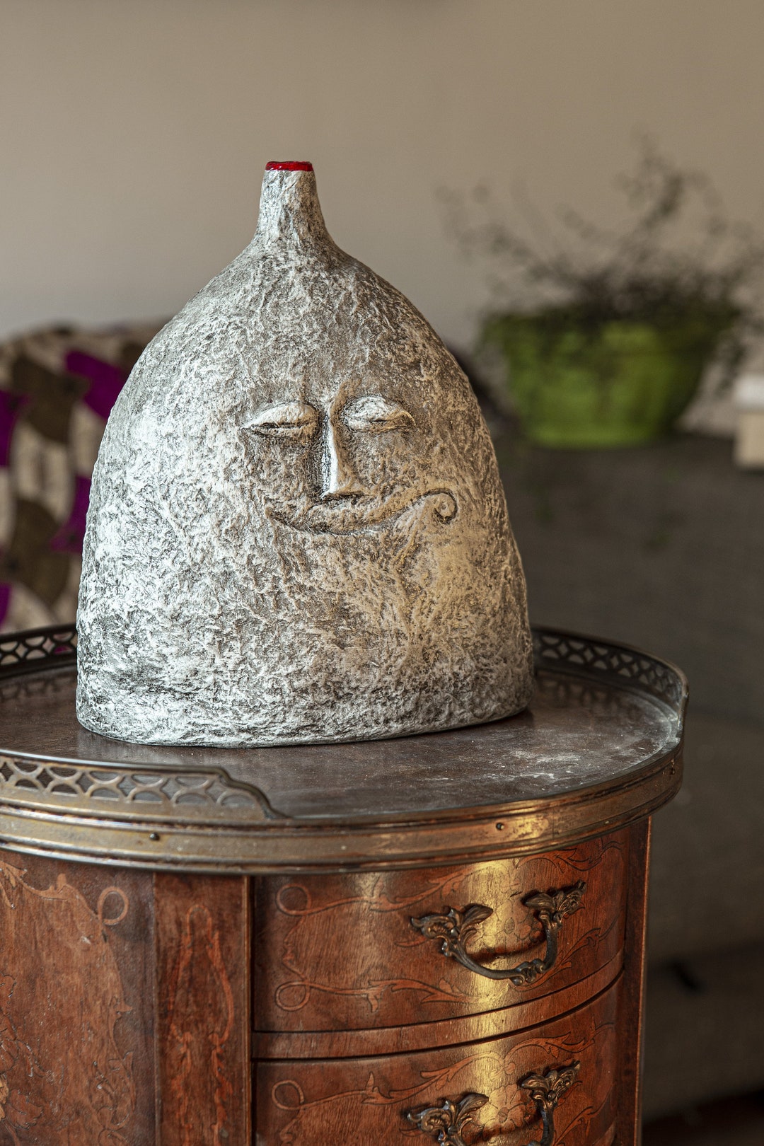 Paper Mache Stone Vase - Etsy