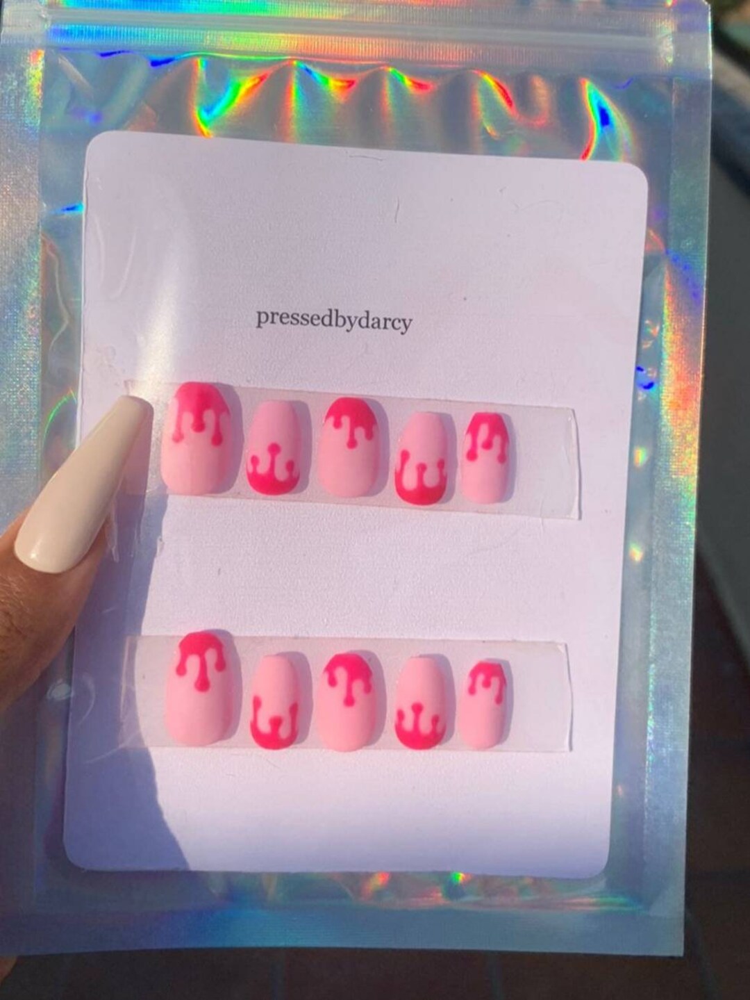 Drippy | Press on Nails | Glue on Nails | Gel Nails | Fake Nails | Uñas ...