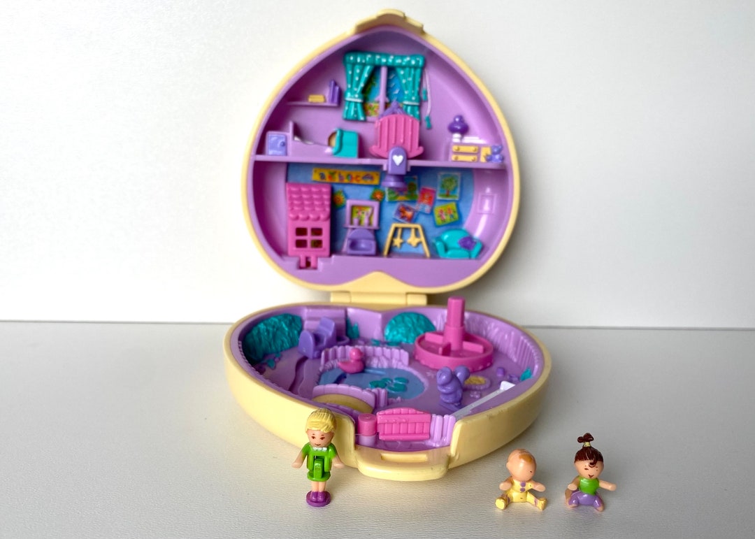 Vintage Polly Pocket: Strollin Baby Babysitting Collection Bluebird ...