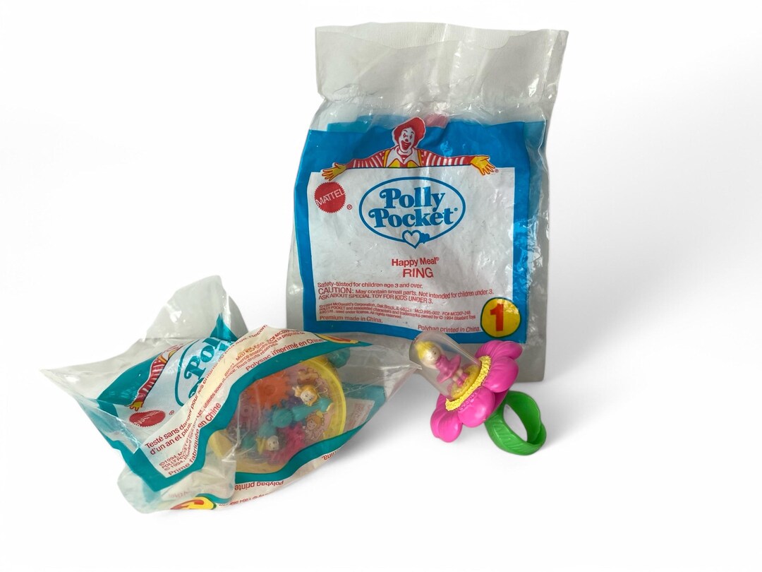 Vintage Polly Pocket - Mcdonald’s Happy Meal Toys - Ring and Watch. - Etsy