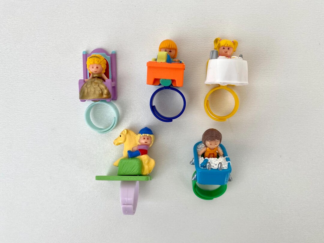 Vintage Polly Pocket Ring Lot - Bluebird Toys. 5 Original Rings - Etsy