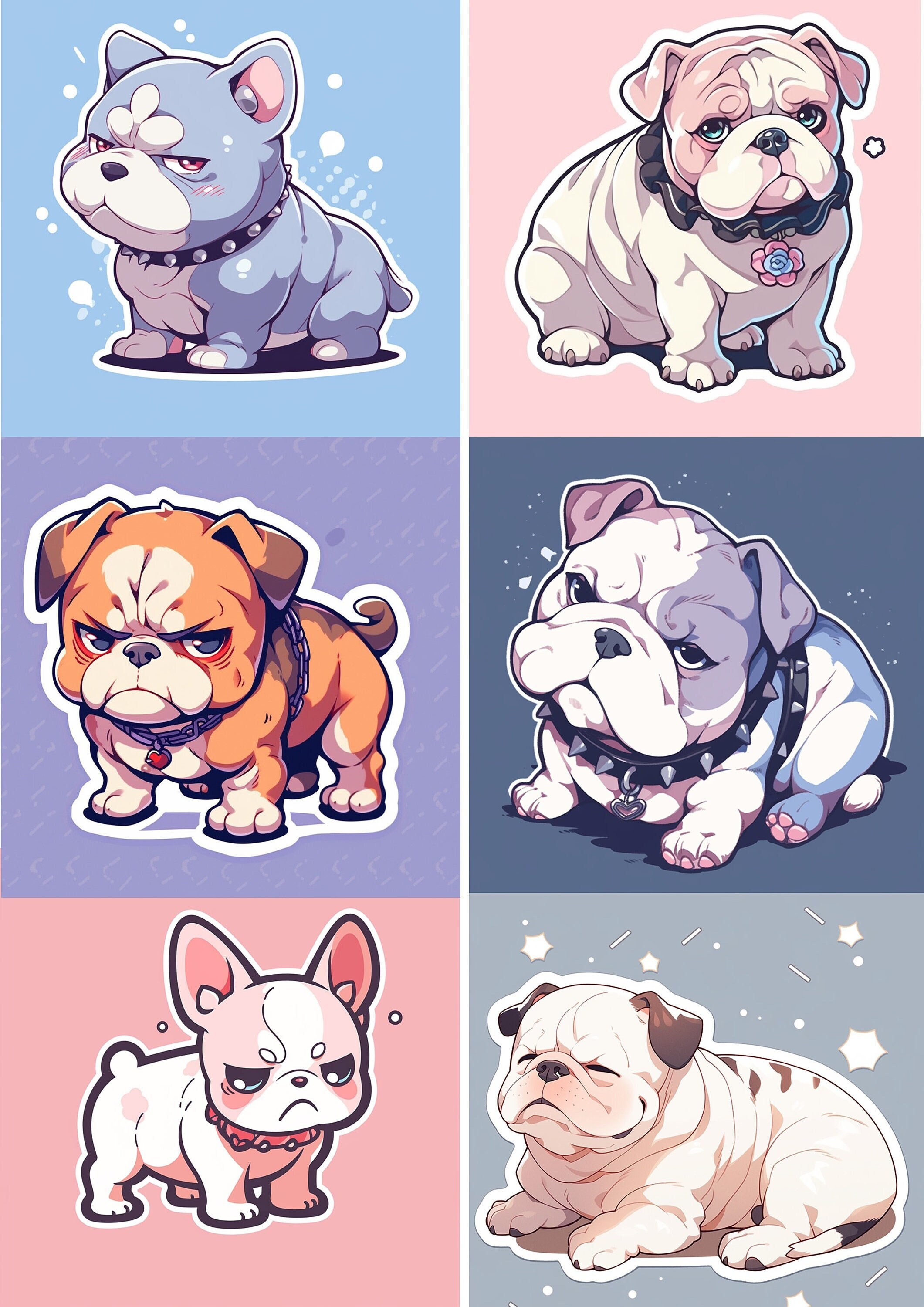 Cute Bulldog Cartoon