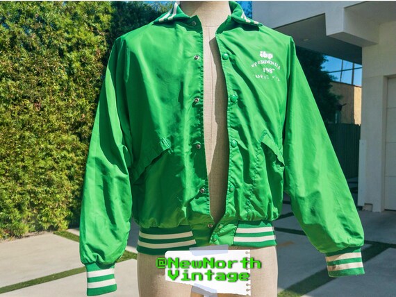 IBP 1987 Vintage Bomber Jacket Size Medium | Olive Gr… - Gem