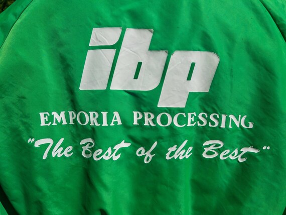 IBP 1987 Vintage Bomber Jacket Size Medium | Olive Gr… - Gem