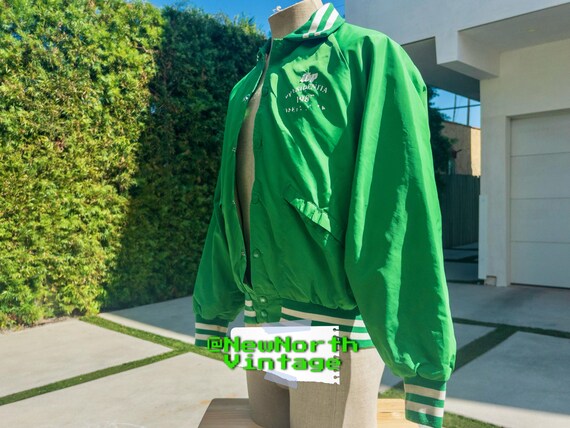 IBP 1987 Vintage Bomber Jacket Size Medium | Olive Gr… - Gem