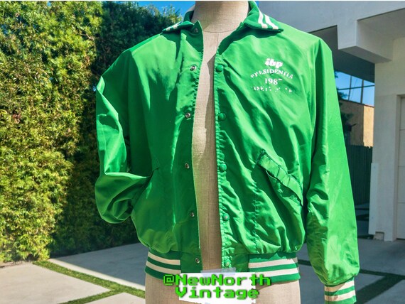 IBP 1987 Vintage Bomber Jacket Size Medium | Olive Gr… - Gem