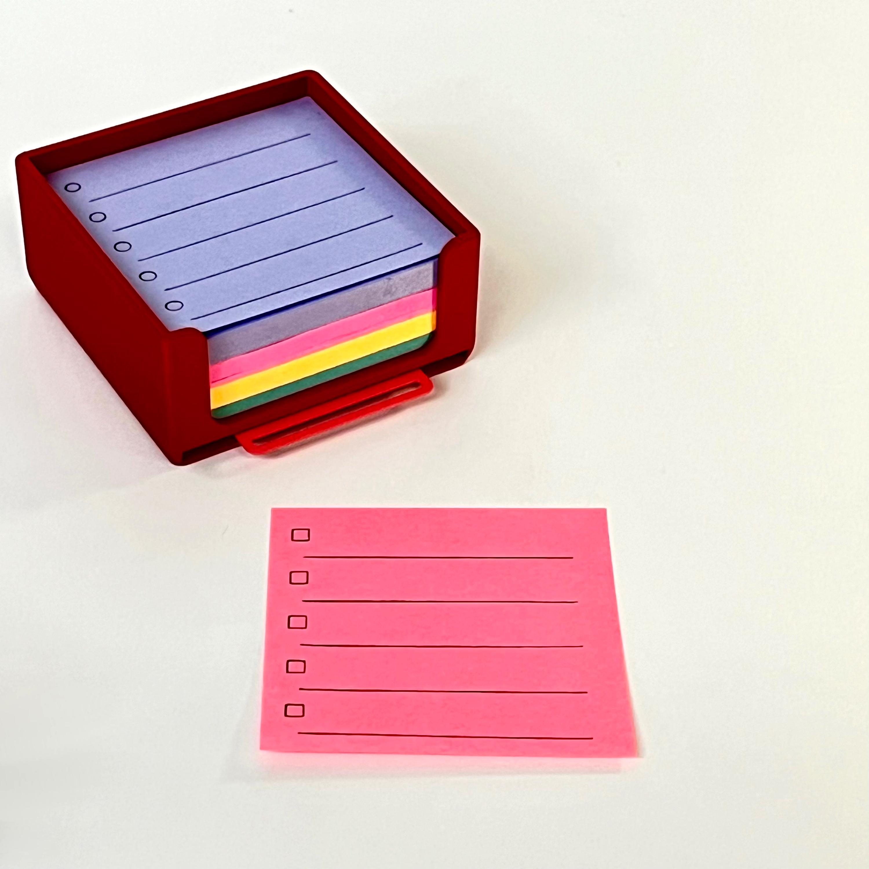 3D Printed Post It - Holder & Stencil - Etsy
