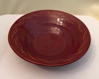 Cinnabar Plate Pottery - Etsy