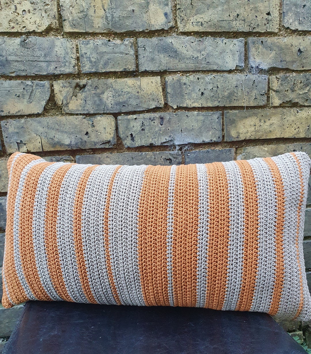 Falling Rust Crocheted Cushion 100% Cotton - Etsy
