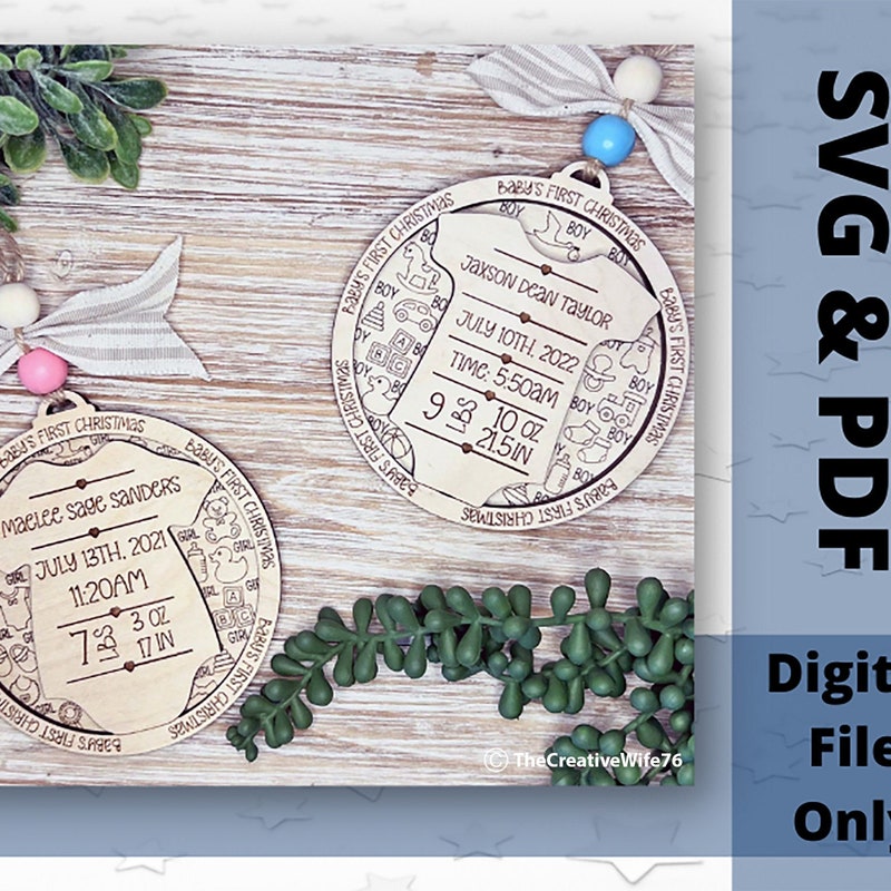 Girls First Christmas Svg - Etsy