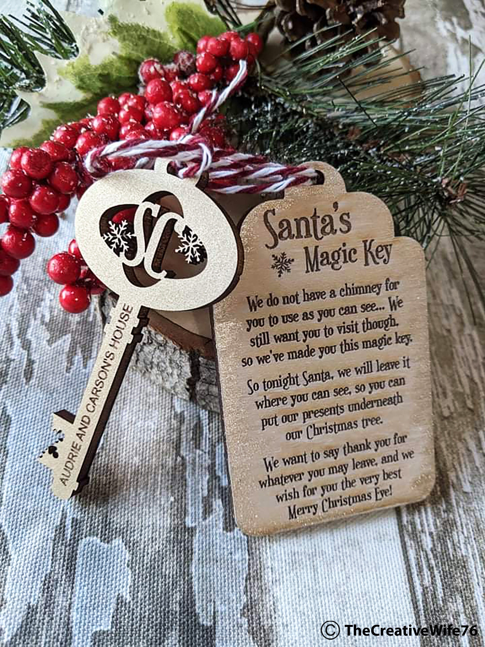 Santa's Magic Key, Engraved and Scored Versions Available, Digital ...