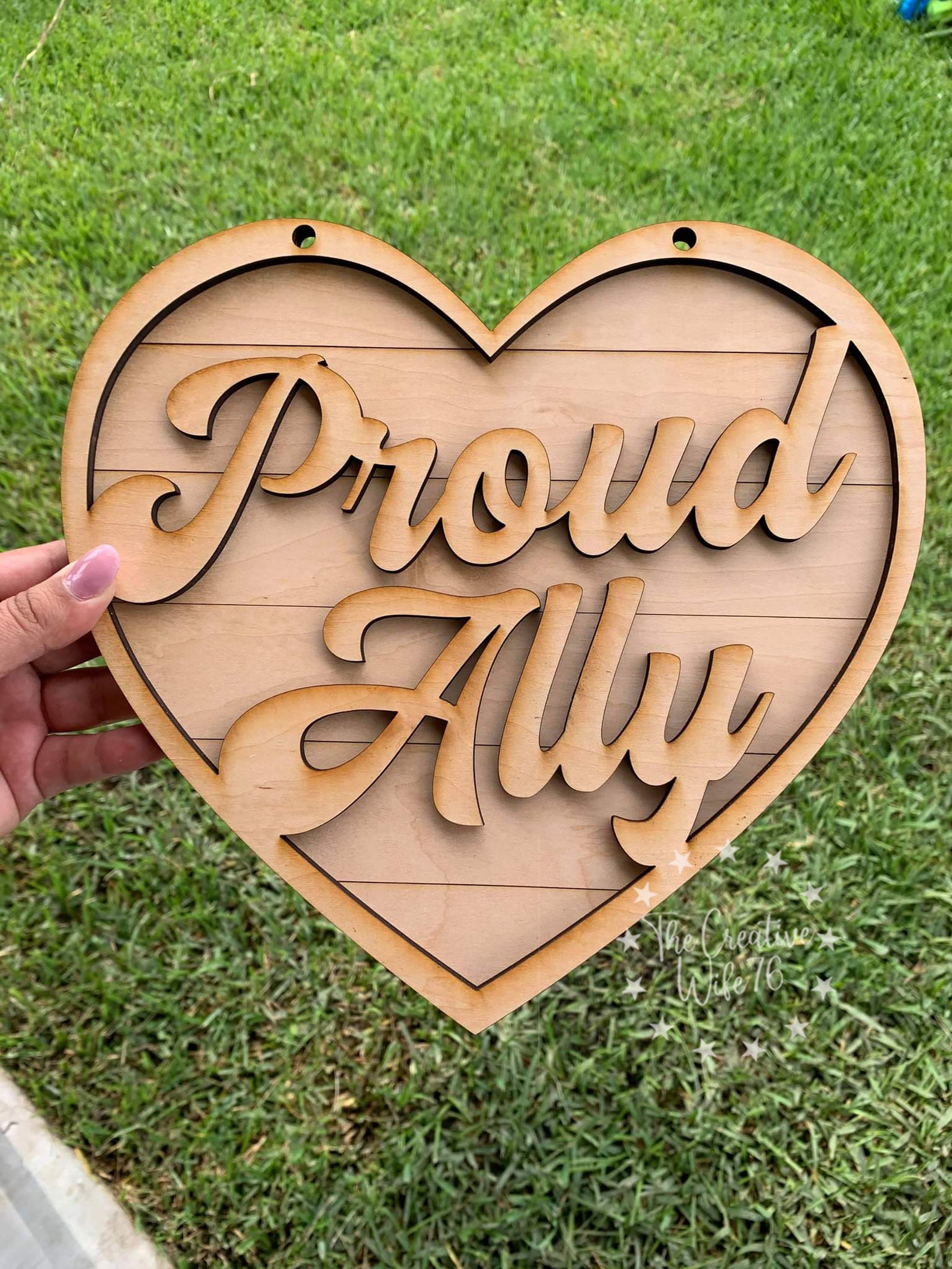 LGBTQIA Proud Ally Sign no Physical Item Digital Laser - Etsy